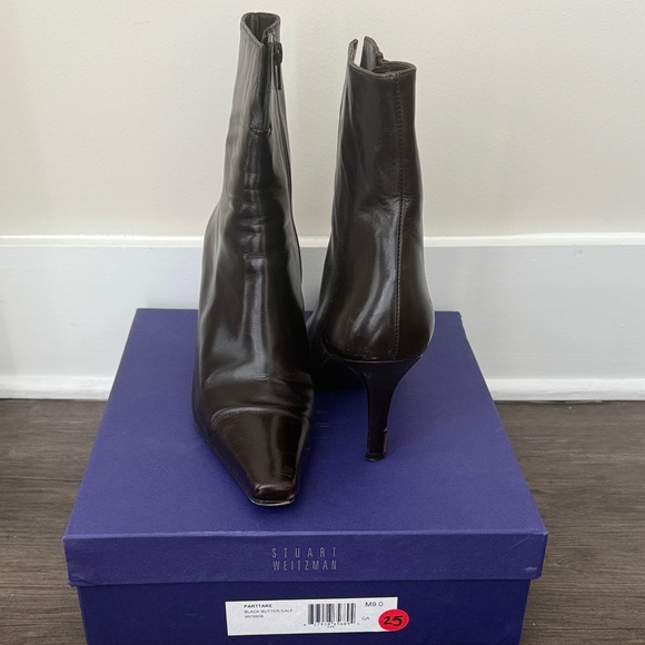Stuart Weitzman | Shoes | Stuart Weitzman Dark Brown Heeled Boots ...